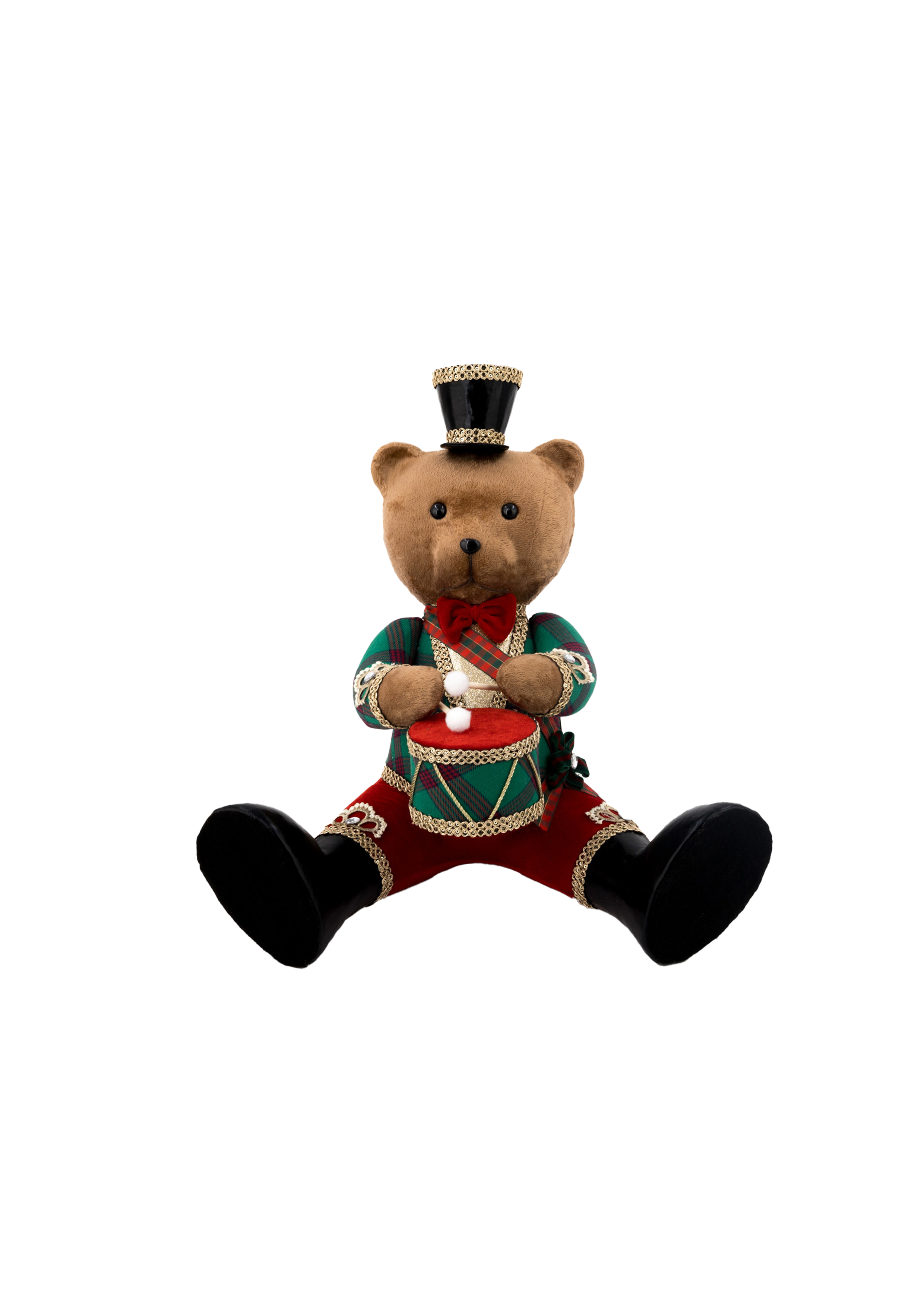 44cm Sitting Drummer Bear* – Pollyanna Concepts - Artificial Plants ...